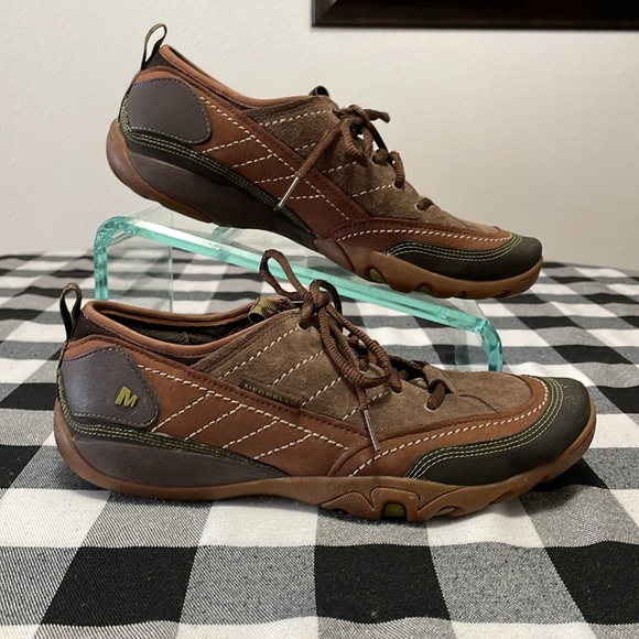 Merrell | Shoes | Merrell Mimosa Lace Cocoa Brown Suede Leather Lace Up ...